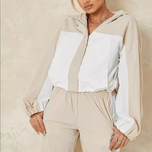 Missguided | Jackets & Coats | Nwt Missguided Coord Colour Block Shell ...